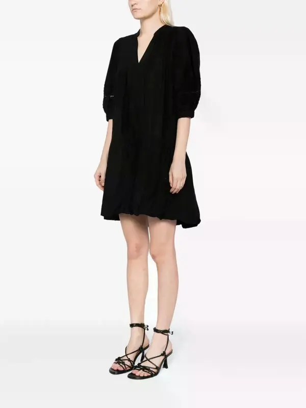 Sea Loren V-neck Cotton Minidress