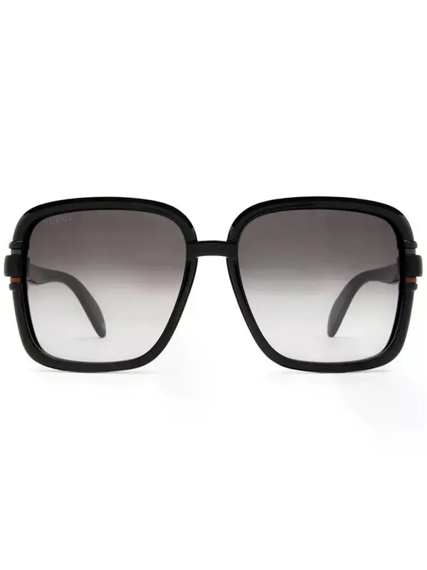 Gucci Gg Oversized Square-frame Sunglasses - Black
