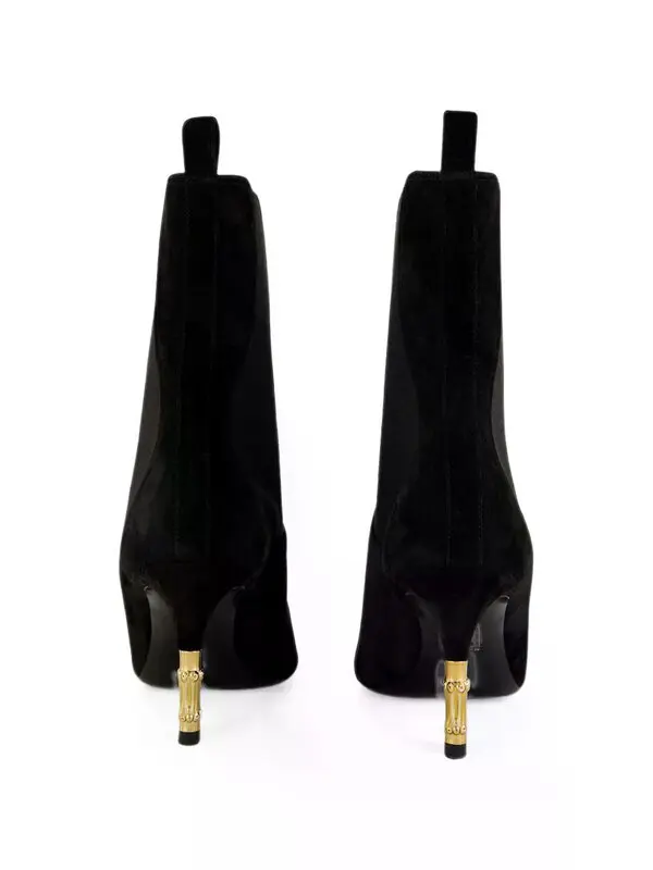 Gucci Castello Bamboo-heel Ankle Boots