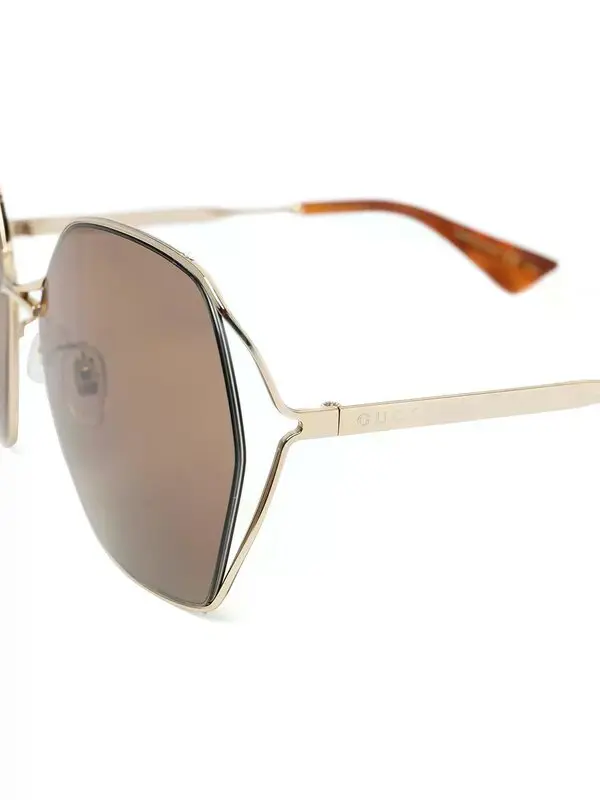 Gucci Oversized-frame Logo Sunglasses