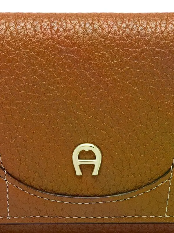 AIGNER Hazel Logo-plaque Pebbled Wallet