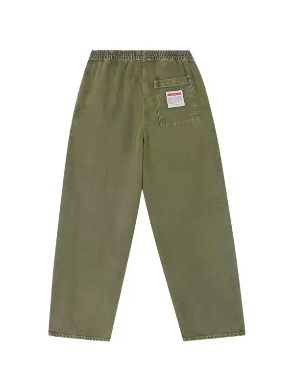 American Vintage Uzatown Elasticated-waistband Cotton Wide-leg Jeans