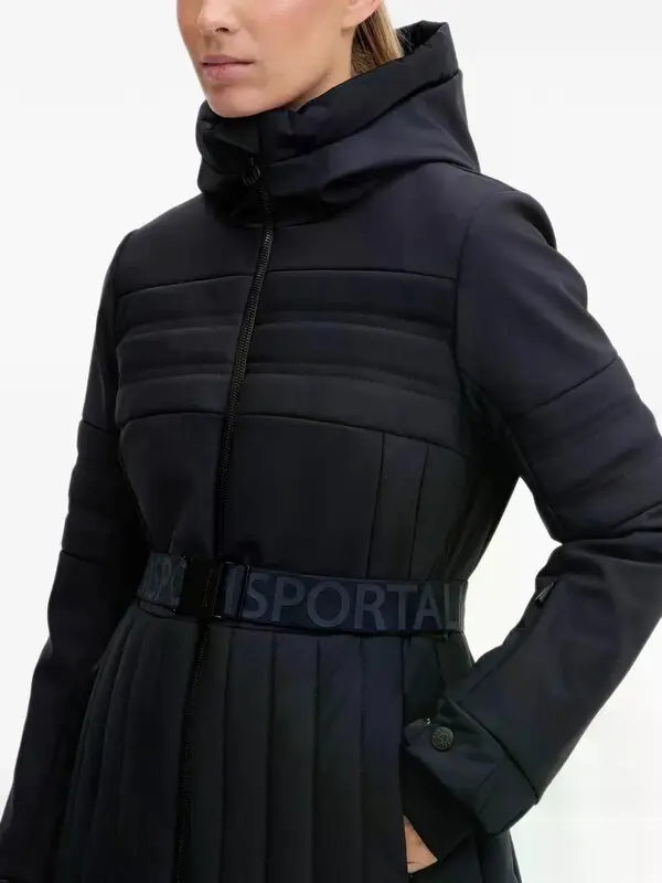 SPORTALM Belted Quilted Ski Jacket - Black