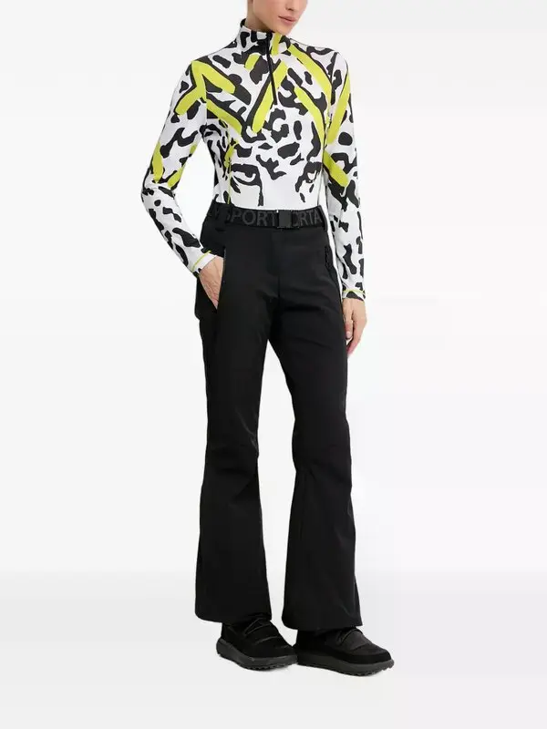 SPORTALM Animal-print Zip-up Top