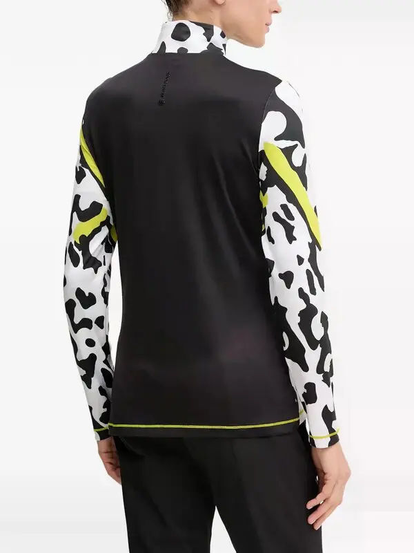 SPORTALM Animal-print Zip-up Top