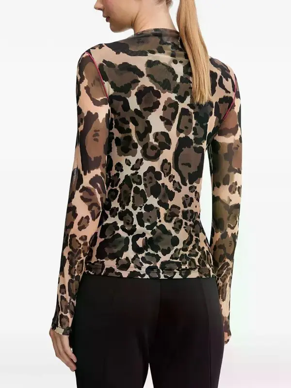 SPORTALM Tamarin Leopard-print Top
