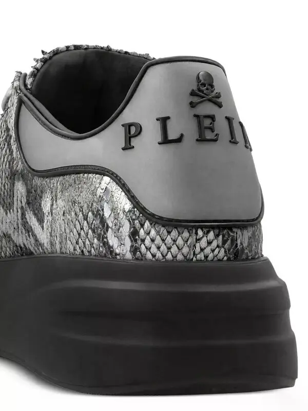 Philipp Plein Low Top Sneakers Roccia Python Print