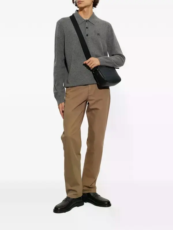 Burberry Long-sleeve Cashmere Blend Polo Shirt