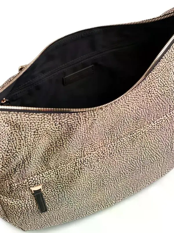 Borbonese B-club Luna Partridge-print Shoulder Bag - Neutrals