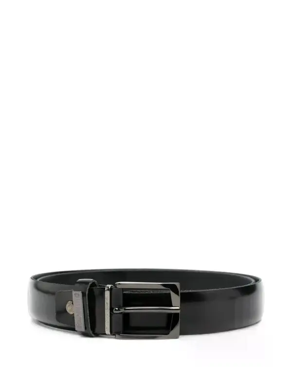 CARLO PIGNATELLI Logo-plaque Leather Belt