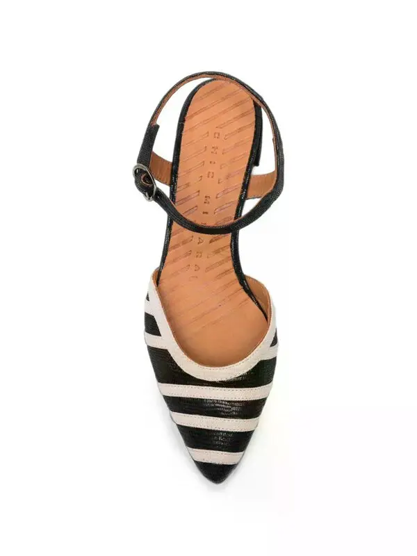 Chie Mihara Striped Pumps - Black