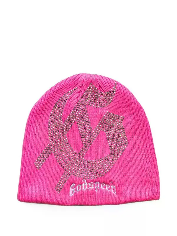 GODSPEED Studded Embroidered Beanie Hat