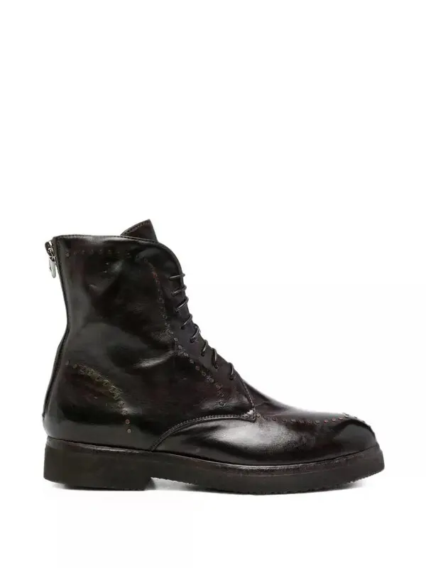 LEMARGO Studded Lace-up Boots