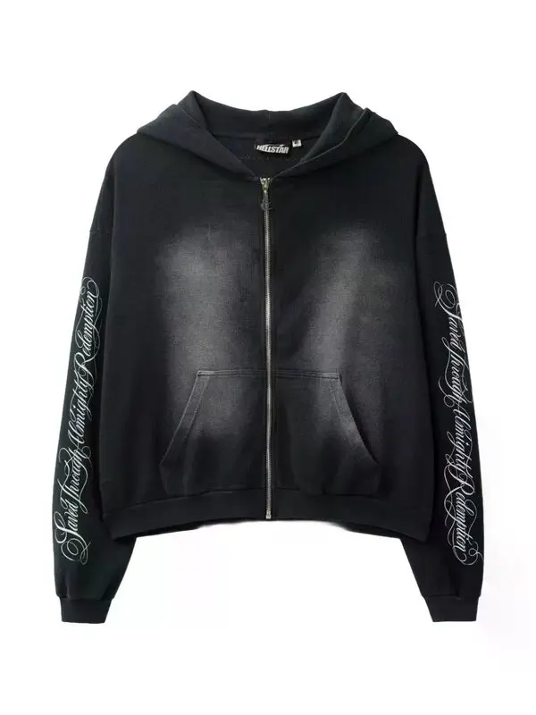 HELLSTAR Graphic-print Zip-up Hoodie
