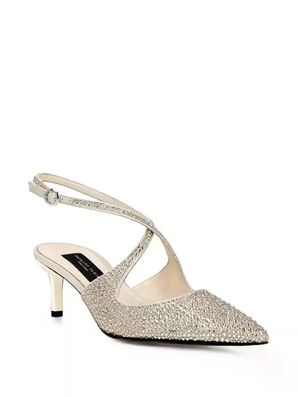 Philipp Plein Slingback Shoes Strass