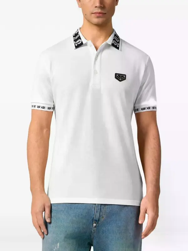 Philipp Plein Gothic Logo-print Polo Shirt
