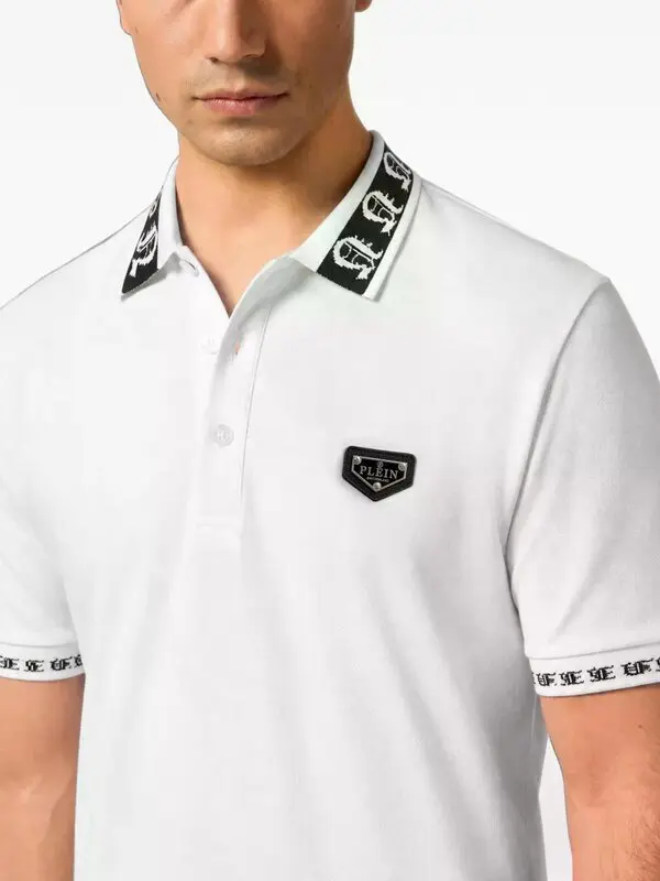 Philipp Plein Gothic Logo-print Polo Shirt