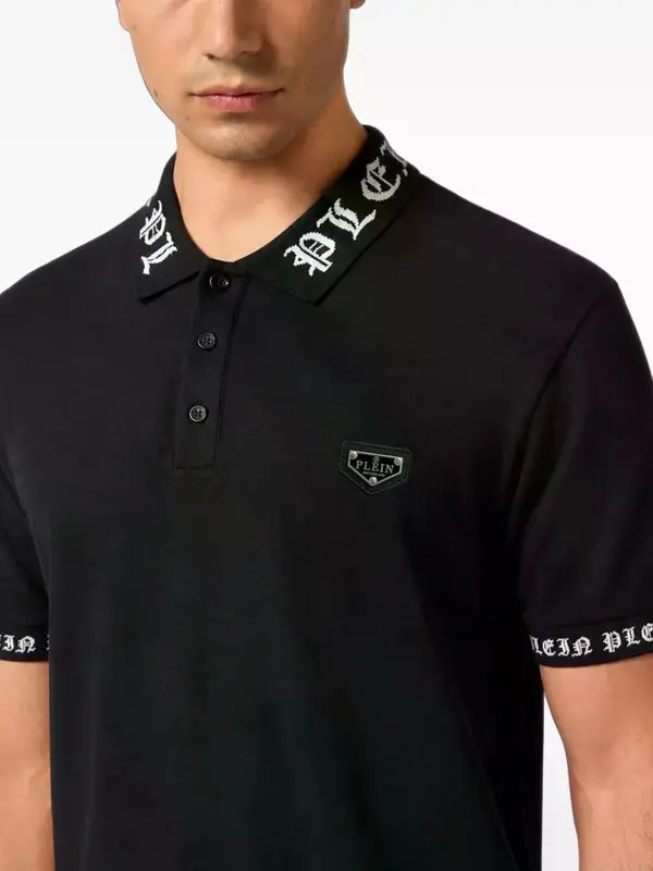 Philipp Plein Polo T-shirt Gothic - Black