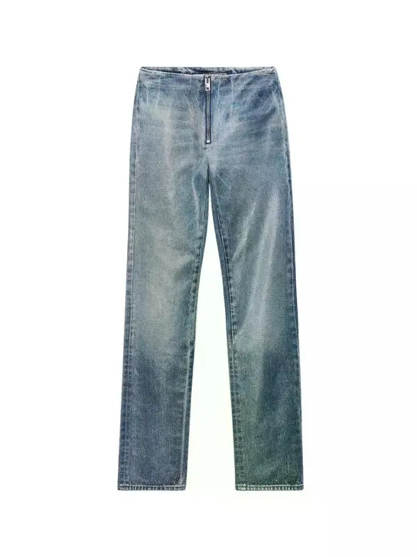 Alexander Wang Glazed Denim Slim Pants - Blue