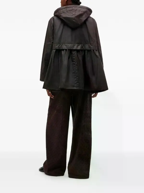 Barbour Peplum Logo-embroidered Coat