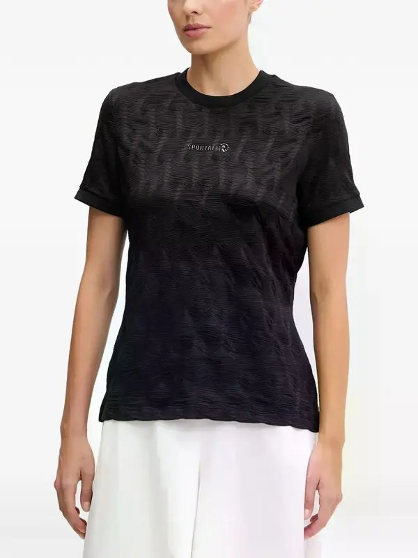 SPORTALM Textured Logo-plaque T-shirt