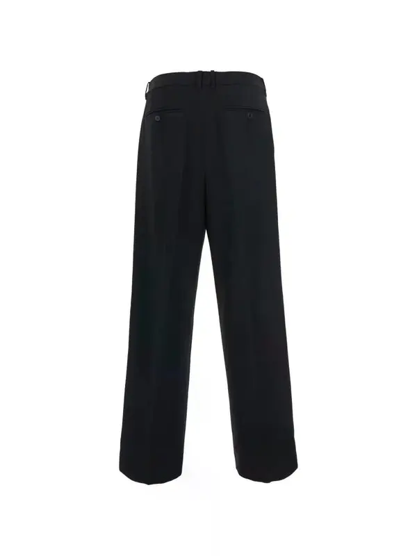 DUNST Pleated Straight-leg Trousers