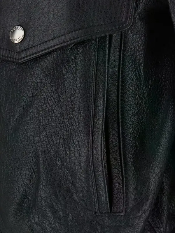 DUNST Panelled Leather Jacket