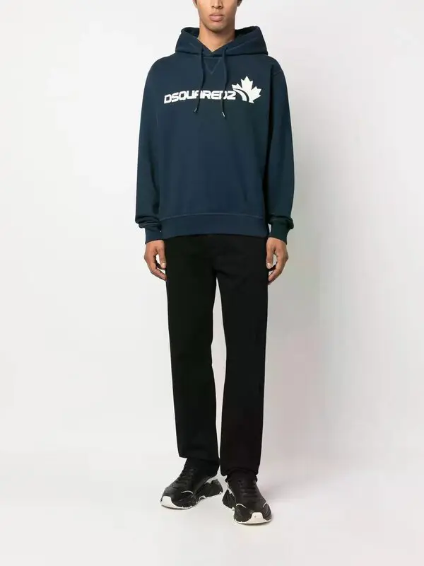 Dsquared2 Logo-print Long-sleeve Hoodie