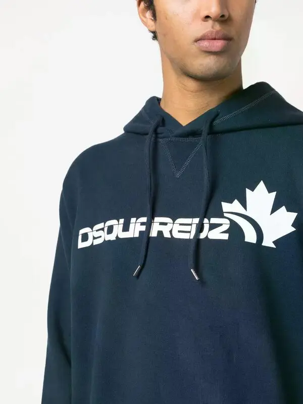 Dsquared2 Logo-print Long-sleeve Hoodie