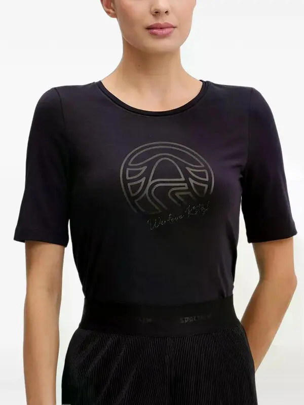 SPORTALM Logo-print Rhinestone-embellished T-shirt