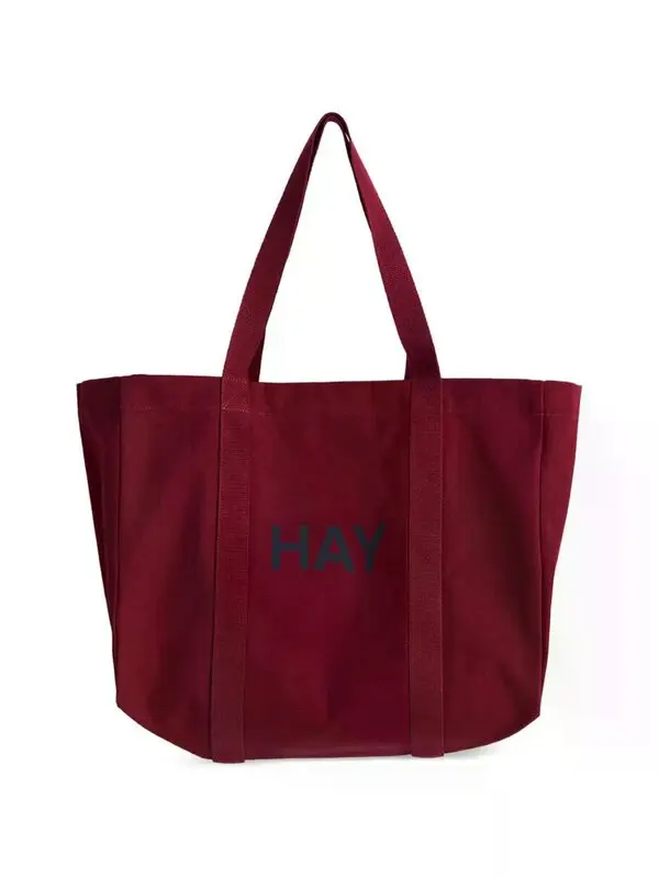 HAY Logo-print Shopper Shoulder Bag - Red
