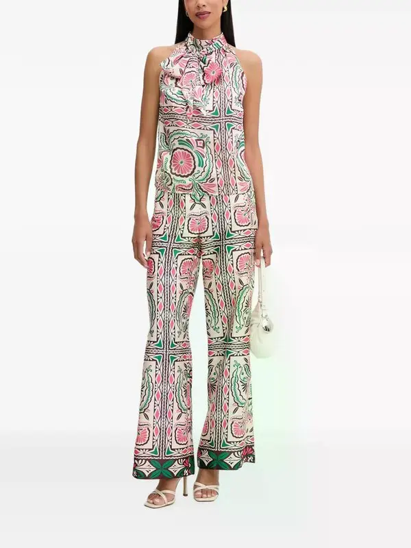 MORGAN Floral-print Pussy-bow Blouse