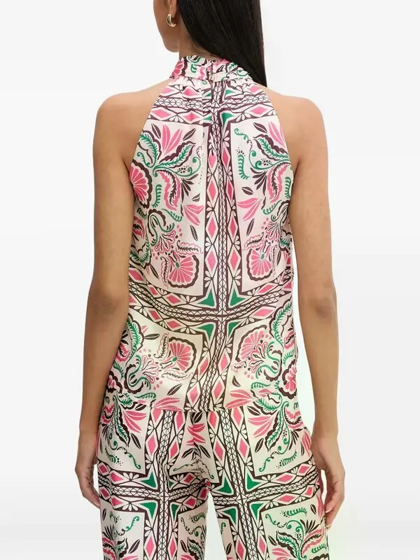 MORGAN Floral-print Pussy-bow Blouse
