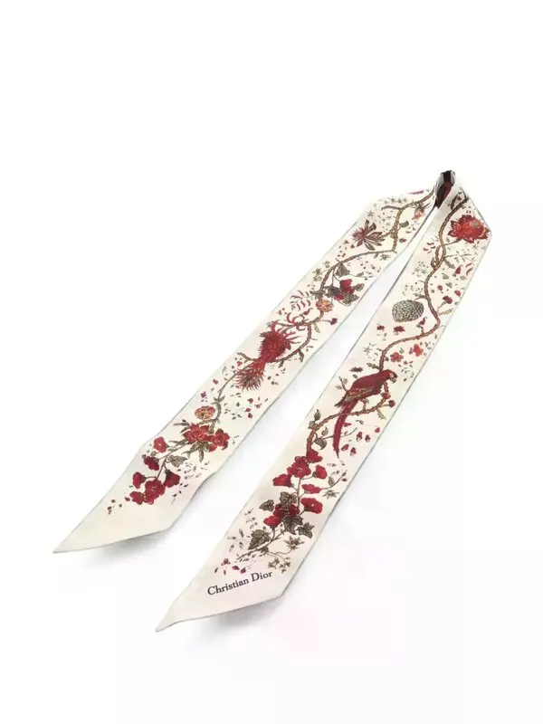 Dior 2010s Mitzah Floral-print Scarf