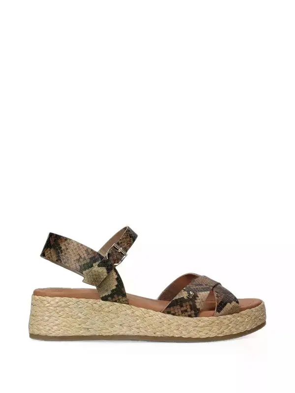 MEXX Snake-effect Espadrille Sandals