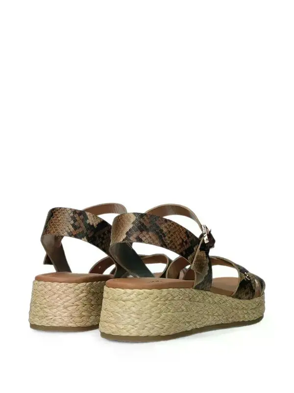 MEXX Snake-effect Espadrille Sandals