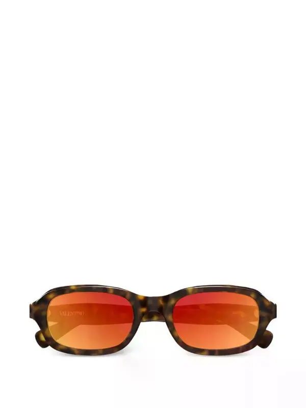 Valentino Garavani Vlogo Tortoiseshell-effect Sunglasses