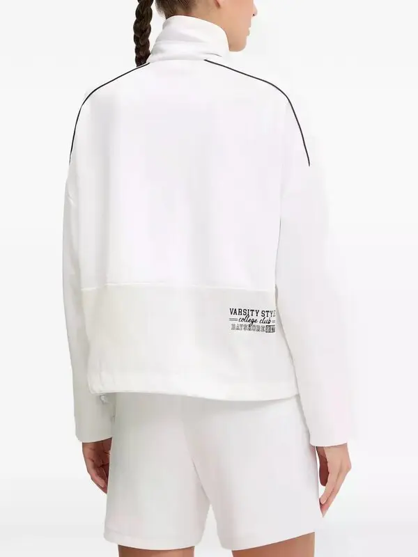 SPORTALM Piped Drawstring Cropped Jacket