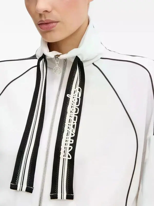 SPORTALM Piped Drawstring Cropped Jacket