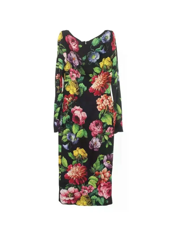 Dolce & Gabbana 2010s Floral-print Dress