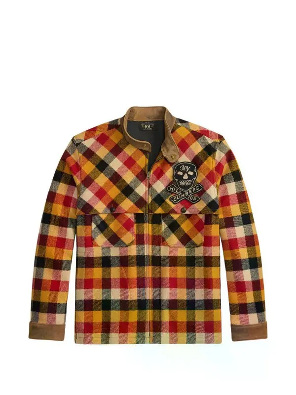 Ralph Lauren Plaid-wool Cat-patch Shirt Jacket