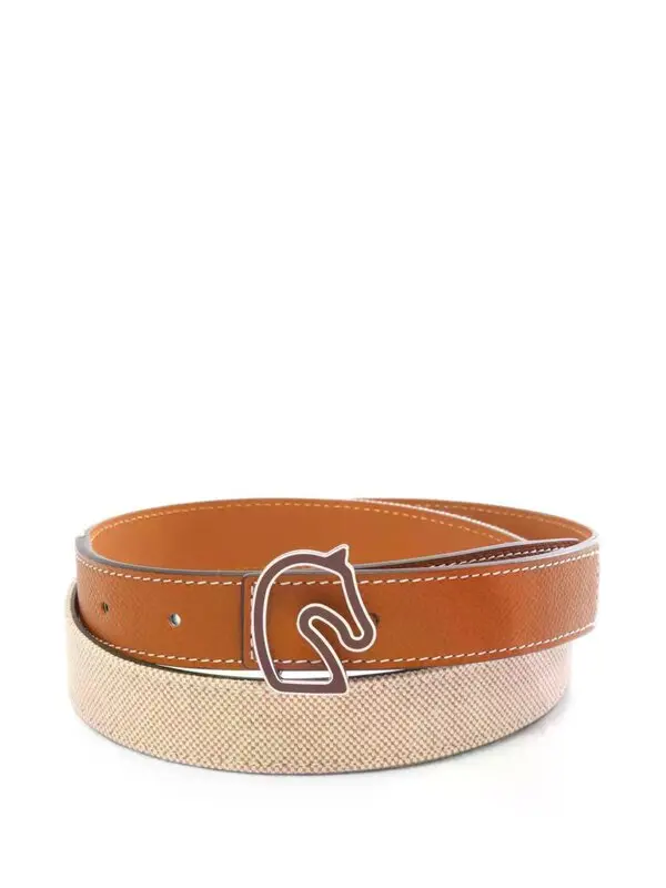 Hermès 2026 Tonnerre Reversible Belt - Brown