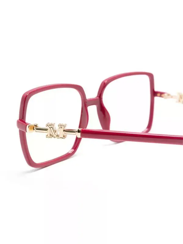 Max Mara Logo-plaque Square-frame Glasses