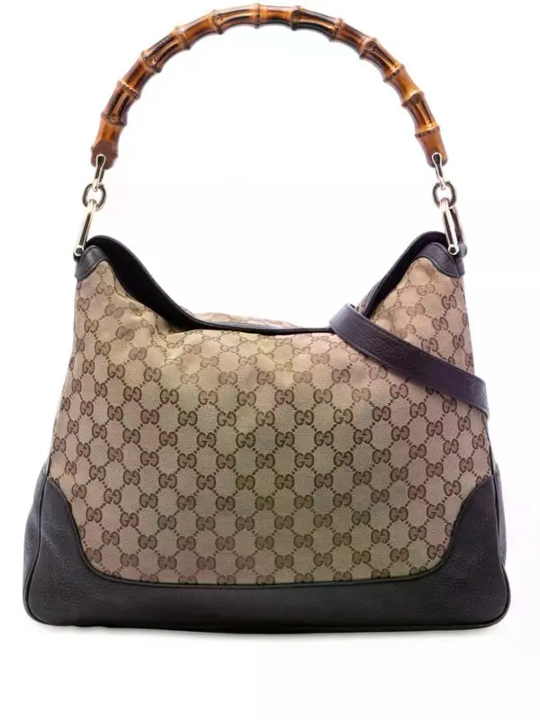 Gucci 2016-2026 Gg Canvas Bamboo Diana Satchel