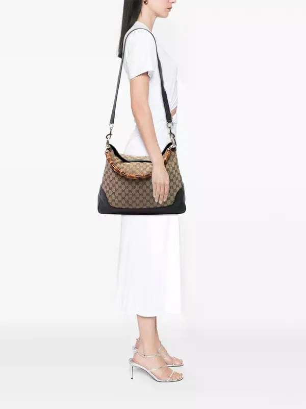 Gucci 2016-2026 Gg Canvas Bamboo Diana Satchel