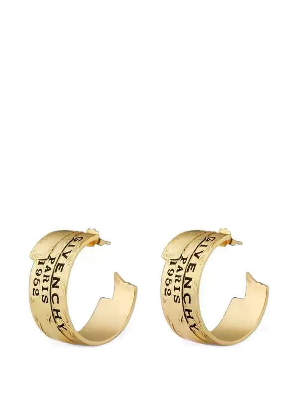Givenchy Tape Earrings In Metal And Enamel
