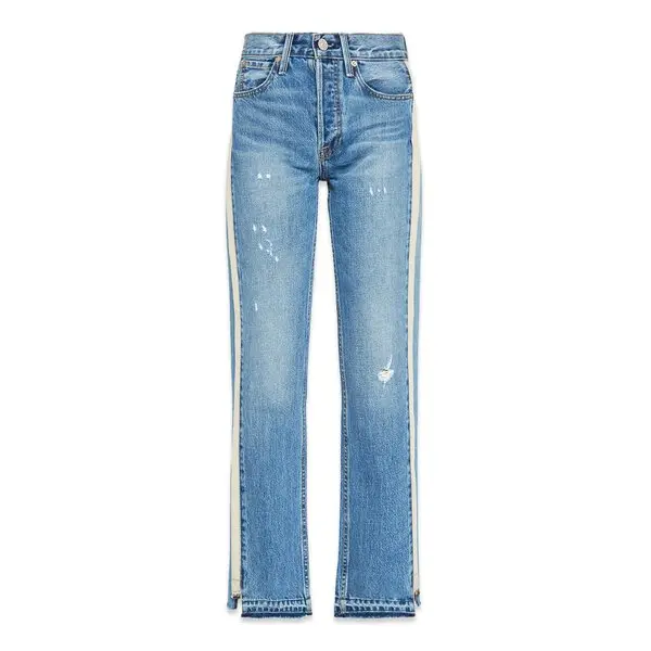 NOEND Remastered Upcycled Crop Straight Jeans