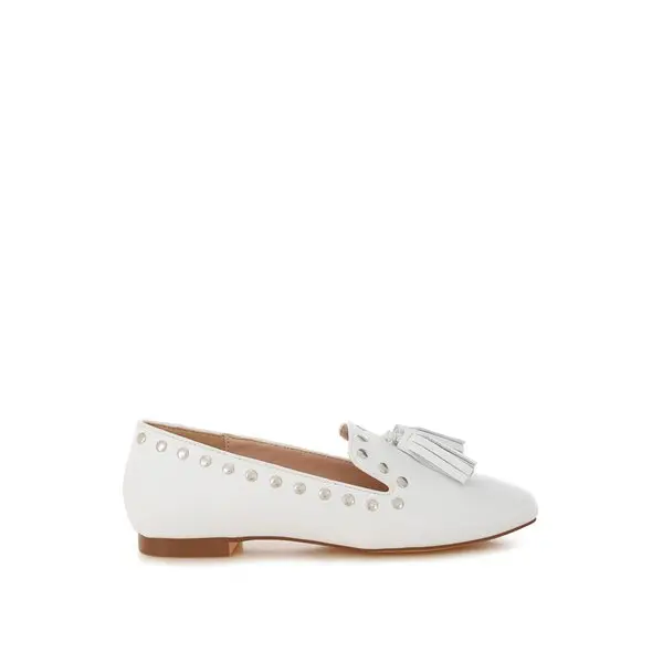 RAG & CO Philoha Studs & Tassels Detail Flat Loafers In By