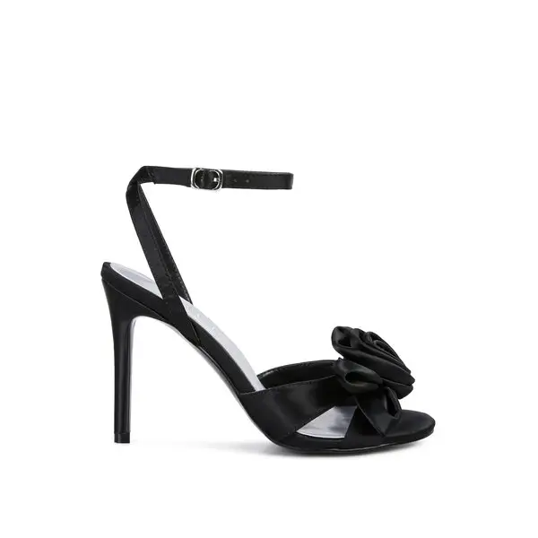 RAG & CO Chaumet Rose Bow Embellished Sandals In By
