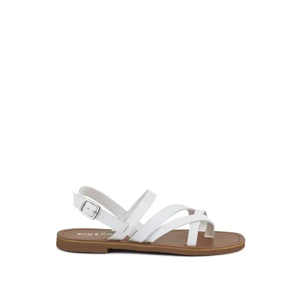 RAG & CO Sloana Strappy Flat Sandals By